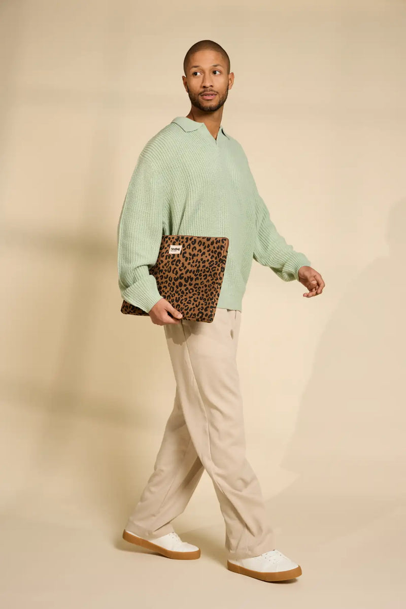 Leopard cinnamon computer case - Ava 🌈