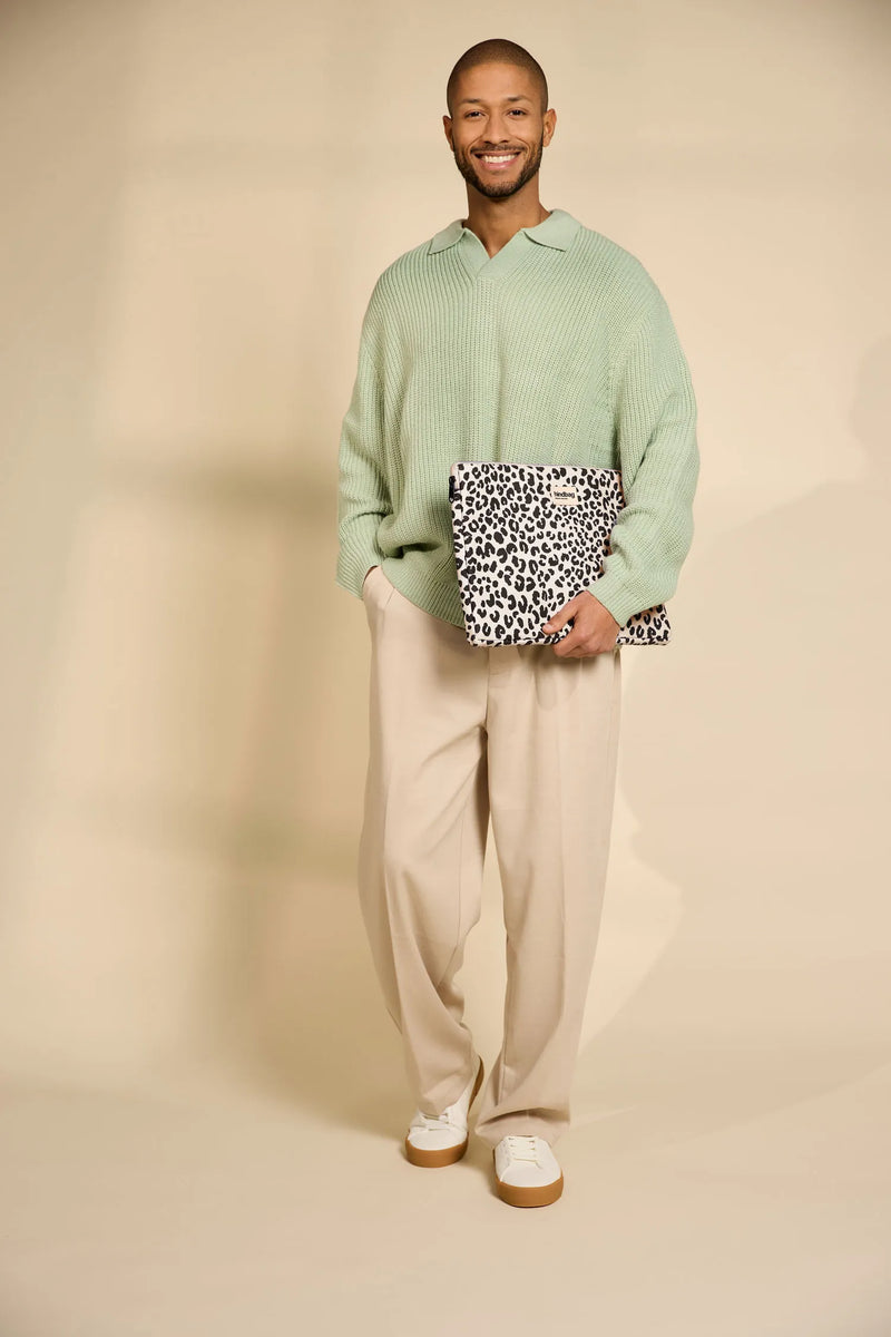 Leopard off-white computer case - Ava 🌈